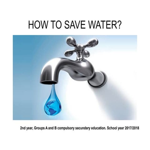 Good tips when using water | ODP