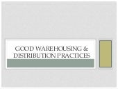 Good warehouse practice | PPTX