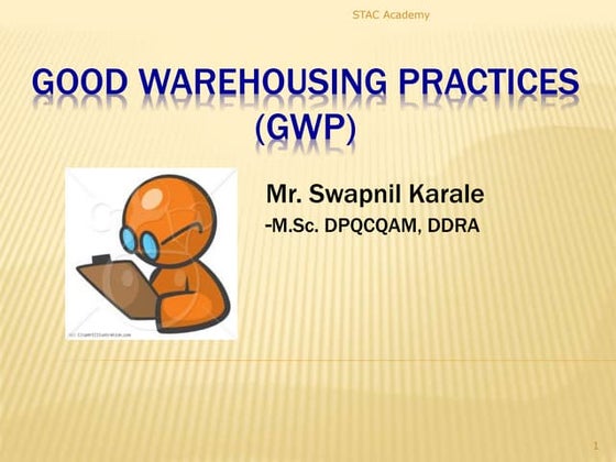 Good warehouse practice | PPTX