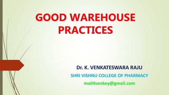 Warehousing & Material management | PPT