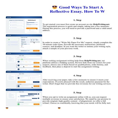 Good Ways To Start A Reflective Essay. How To W | PDF