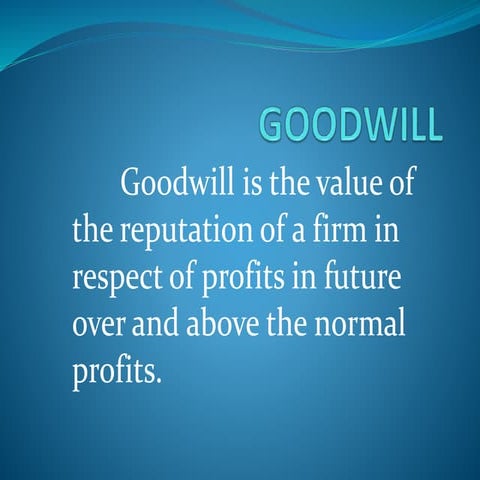 Goodwill | PPT