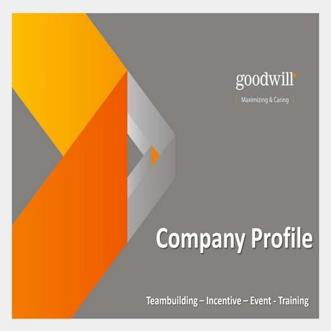 Goodwill company profile | PPTX