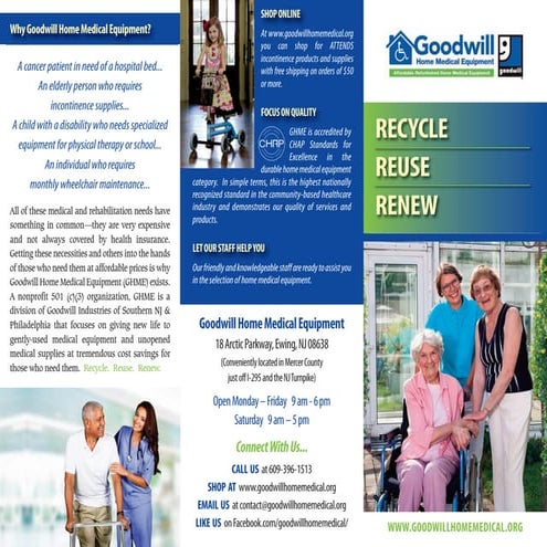Goodwill home medical equipment brochure | PDF | Healthcare Industry ...