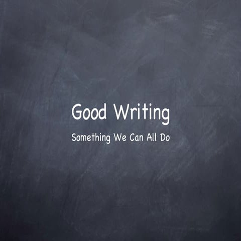 Good Writing Pp | PPT