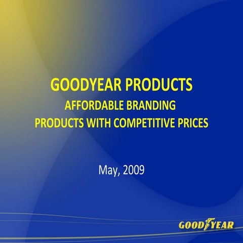 Goodyear Auto Accessories Presentation (C) | PPT