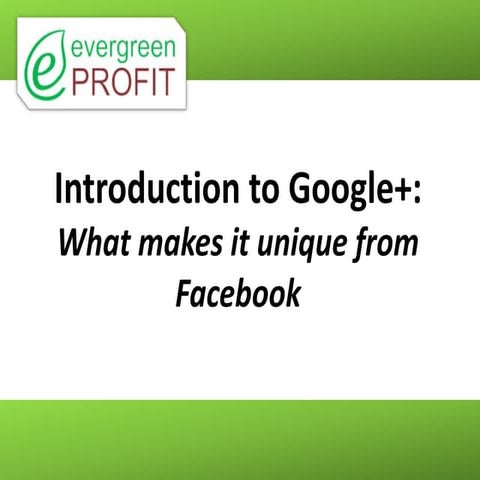 Introduction to Google+ | PPT