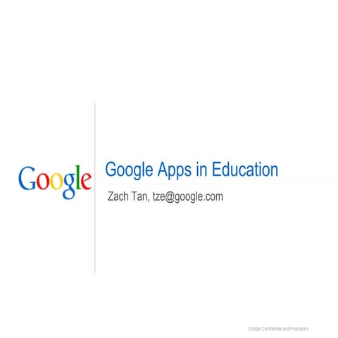Google Apps in Education | PDF | Computer Software and Applications ...