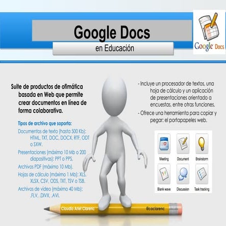 Google Docs-Drive en Educación - Herramienta de colaboración abierta y ...