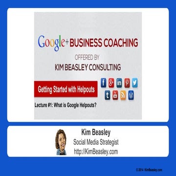 What is Google Helpouts | PPT