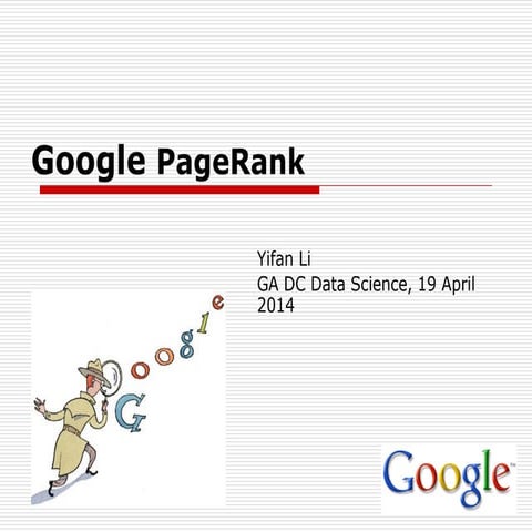 Google page rank | PDF