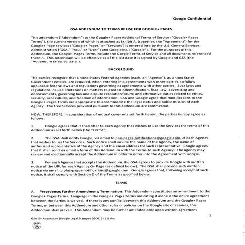 Bing Terms of Service (TOS) Amendment | PDF