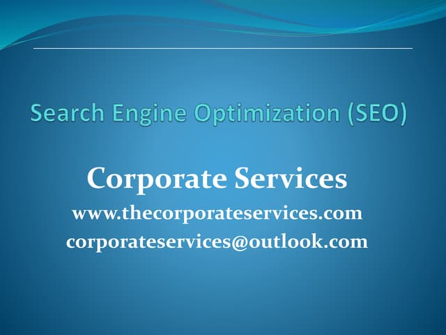 Search Engine Optimization Tutorial