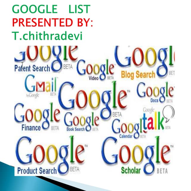 Google software | PPTX | Browsers | Computer Software and Applications