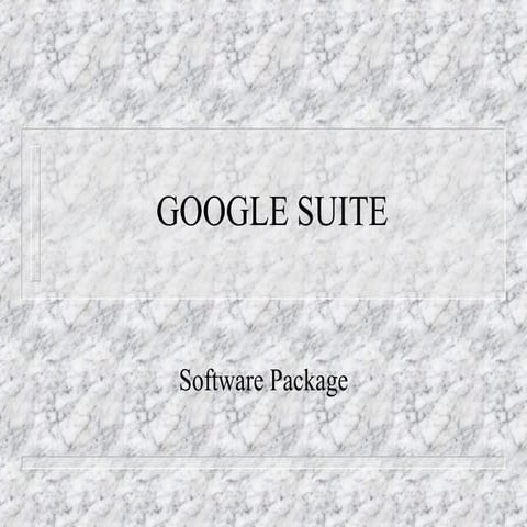 Google Suite | PPT