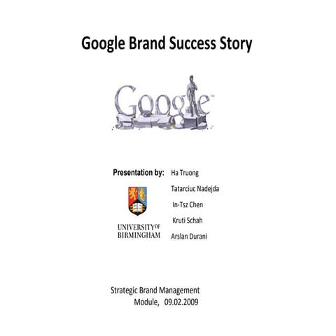 Google Brand Success | PPT