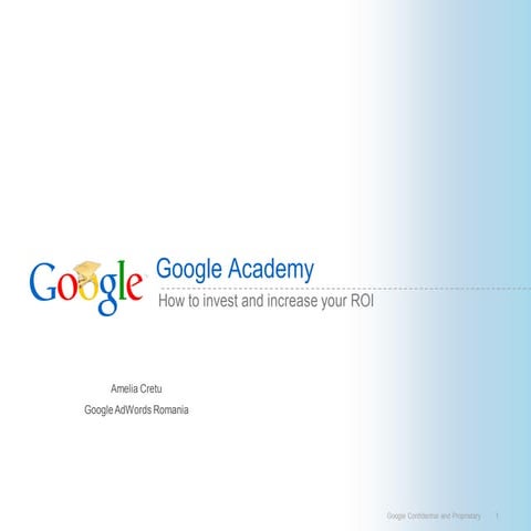 Google Academy 2009 Adwords Master Class | PDF | Search | Internet
