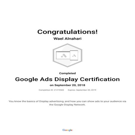 Google ads display certification | PDF