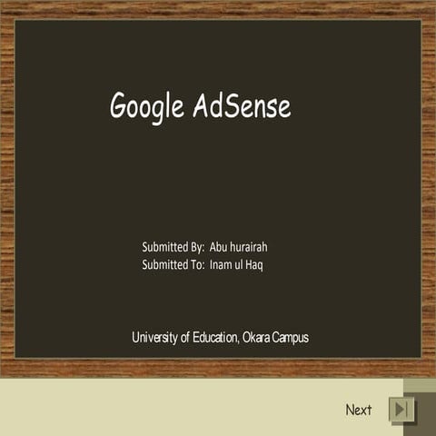Google Adsense | PPT