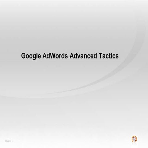 Google adwords advance program in details e briks infotech | PPT