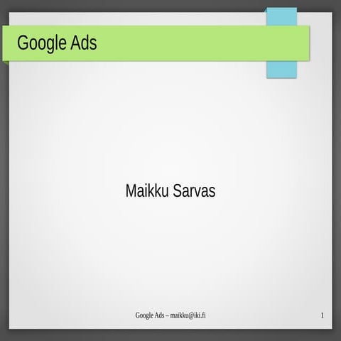 Google ads | PPT