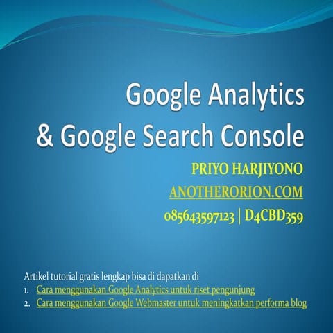 Google analytics | PPTX