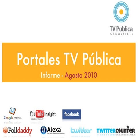 Google analytics TV Pública - 2010 agosto | PDF