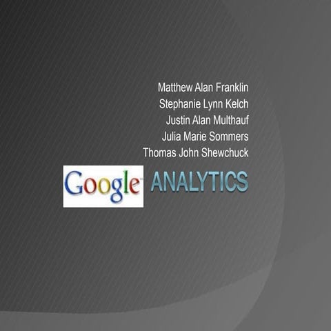 Google Analytics | PPT