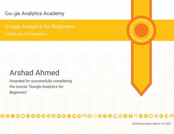 Advanced google analytics_certificate | PDF