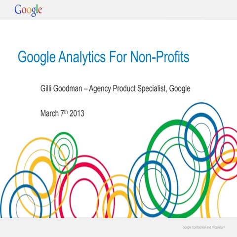 Google Analytics for non-profits | Gilli Goodman – Agency Product ...