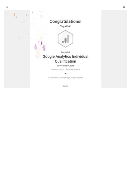 Google analytics individual certification | PDF
