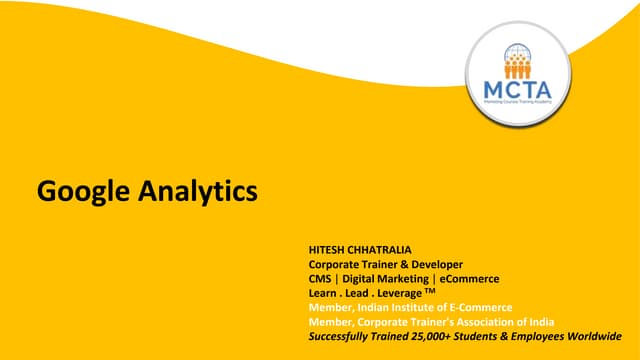 Introduction to Google Analytics | PPTX