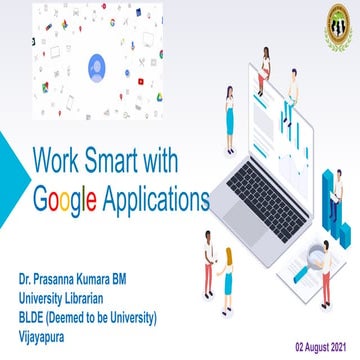 Work Smart with Google Applications | PPT