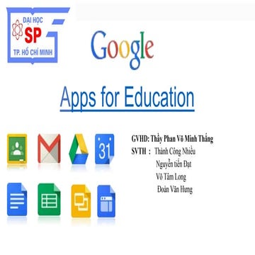 Google apps for education | PPTX