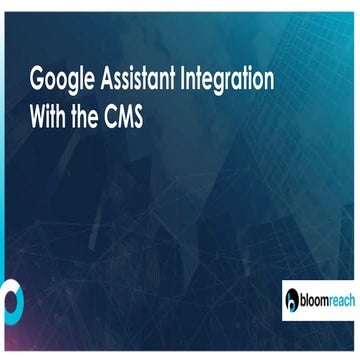 Google assistant integration | PPTX