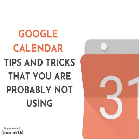 Google Calendar tips and tricks | PPT