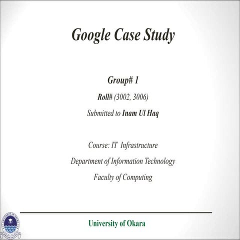 Google case study, BSIT | PPT