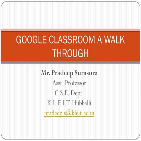 Introduction to Google Classroom | PDF