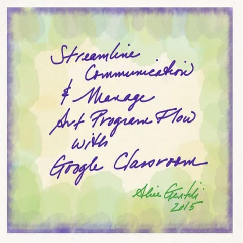 Streamline Communication & Manage Art Program Flow With Google ...