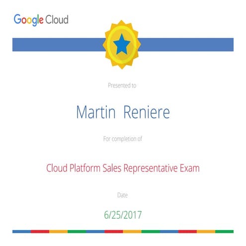 Google Cloud - Cloud Platform Sales Certified | PPT