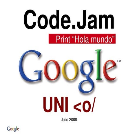 GoogleCodeJam11072008 | PPT