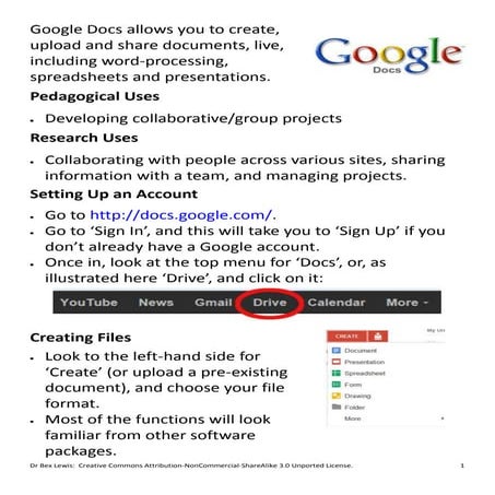 Google Docs | PDF