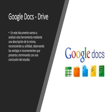 Google docs - drive | PPTX | Computing | Technology & Computing