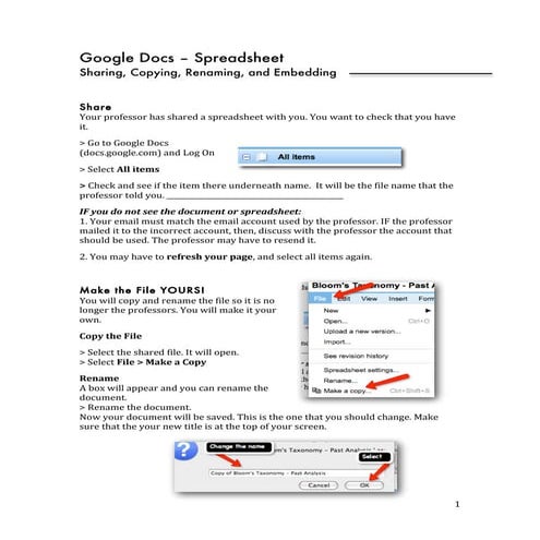 Google Docs Spreadsheet - Share-copy-embed-chart | PDF