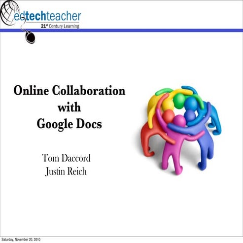 Online Collaboration with Google Docs | PDF