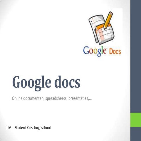 Google docs ppt | PPTX | Computing | Technology & Computing