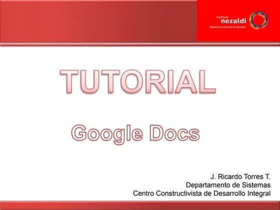 Tutorial de Google Docs | PPT