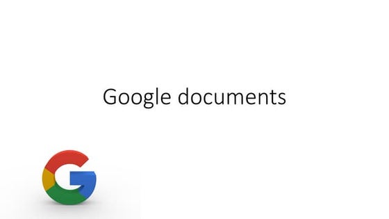Google docs | PPT