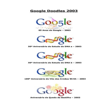 Google Doodles 2007