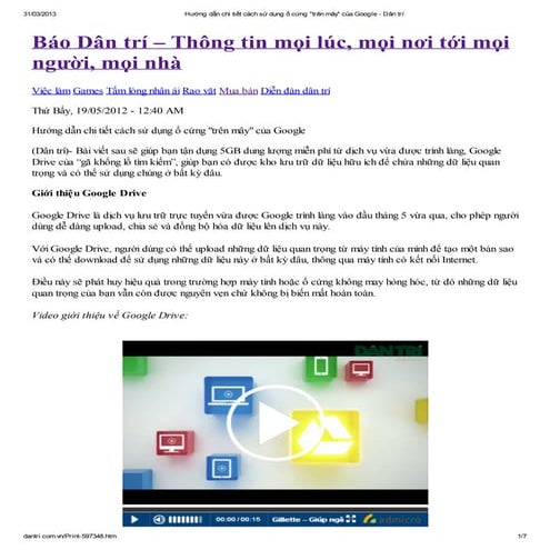 Google drive dan tri | PDF